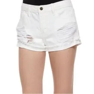 Frame Denim | Shorts | Frame Denim Le Grand Garon Short White 24 | Poshmark